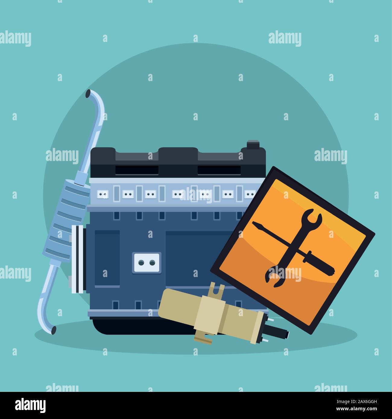 Exhaust plug Stock Vector Images - Alamy