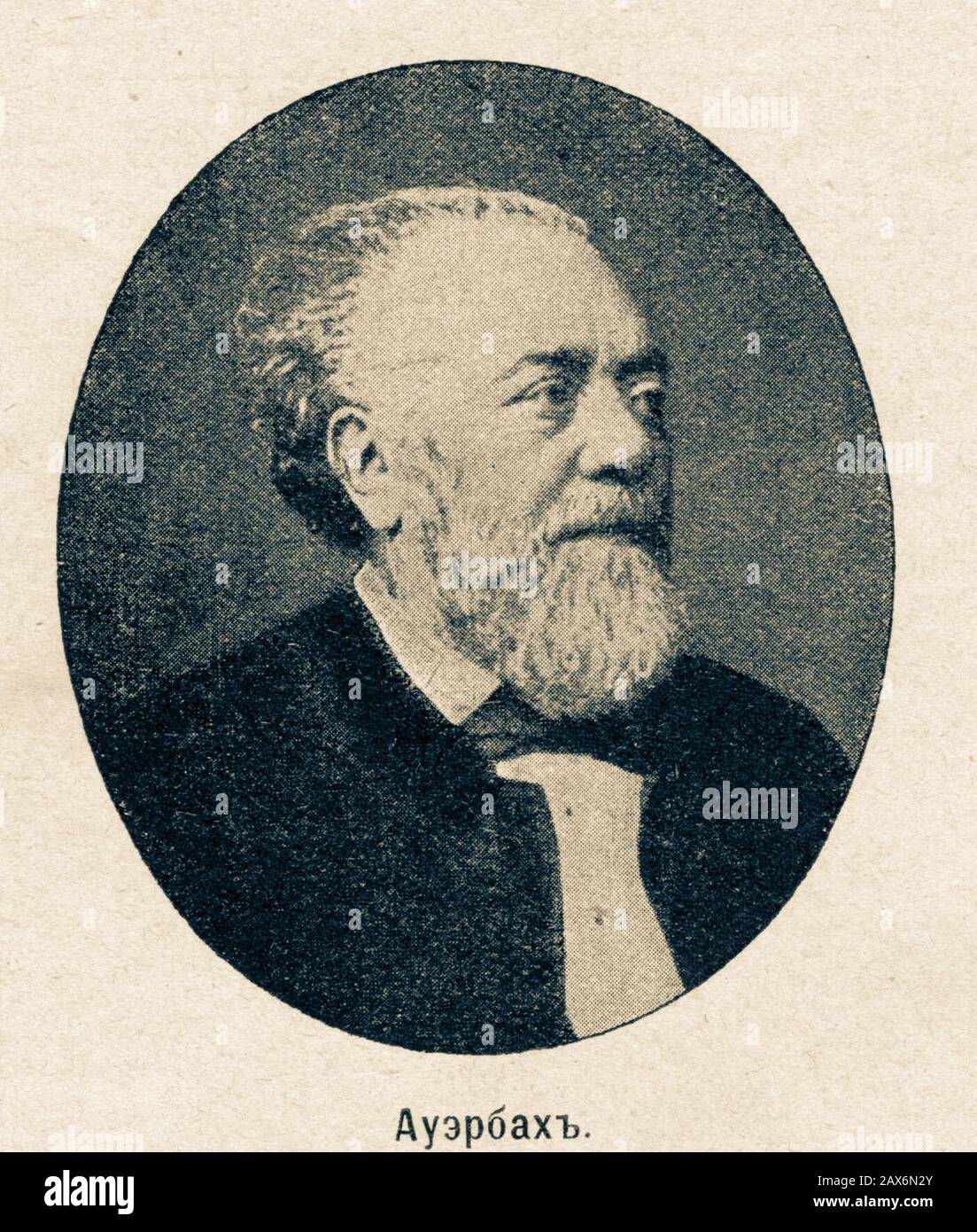 Berthold Auerbach , German-Jewish poet and author Stock Photo - Alamy