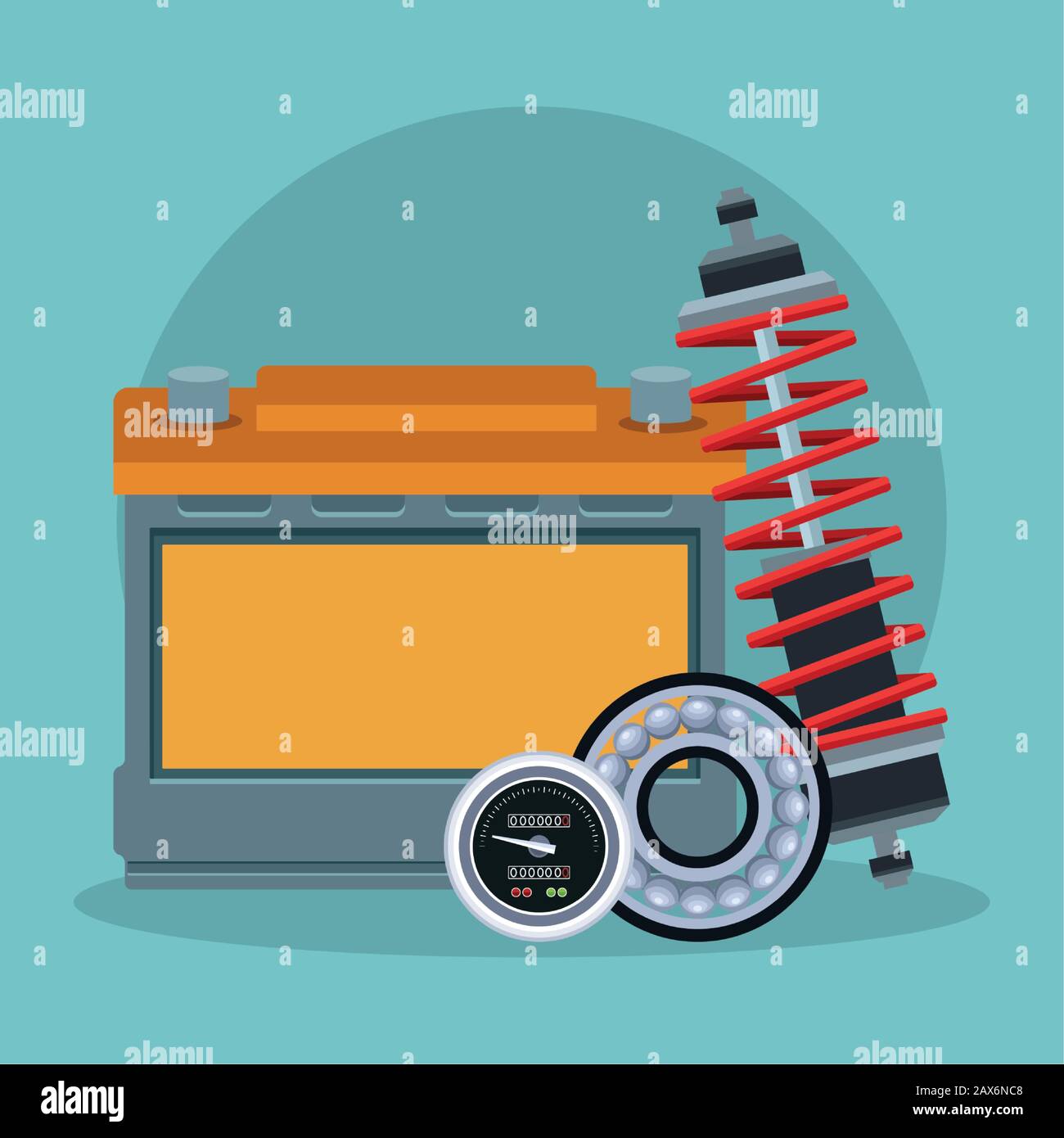 Battery meter Stock Vector Images - Alamy