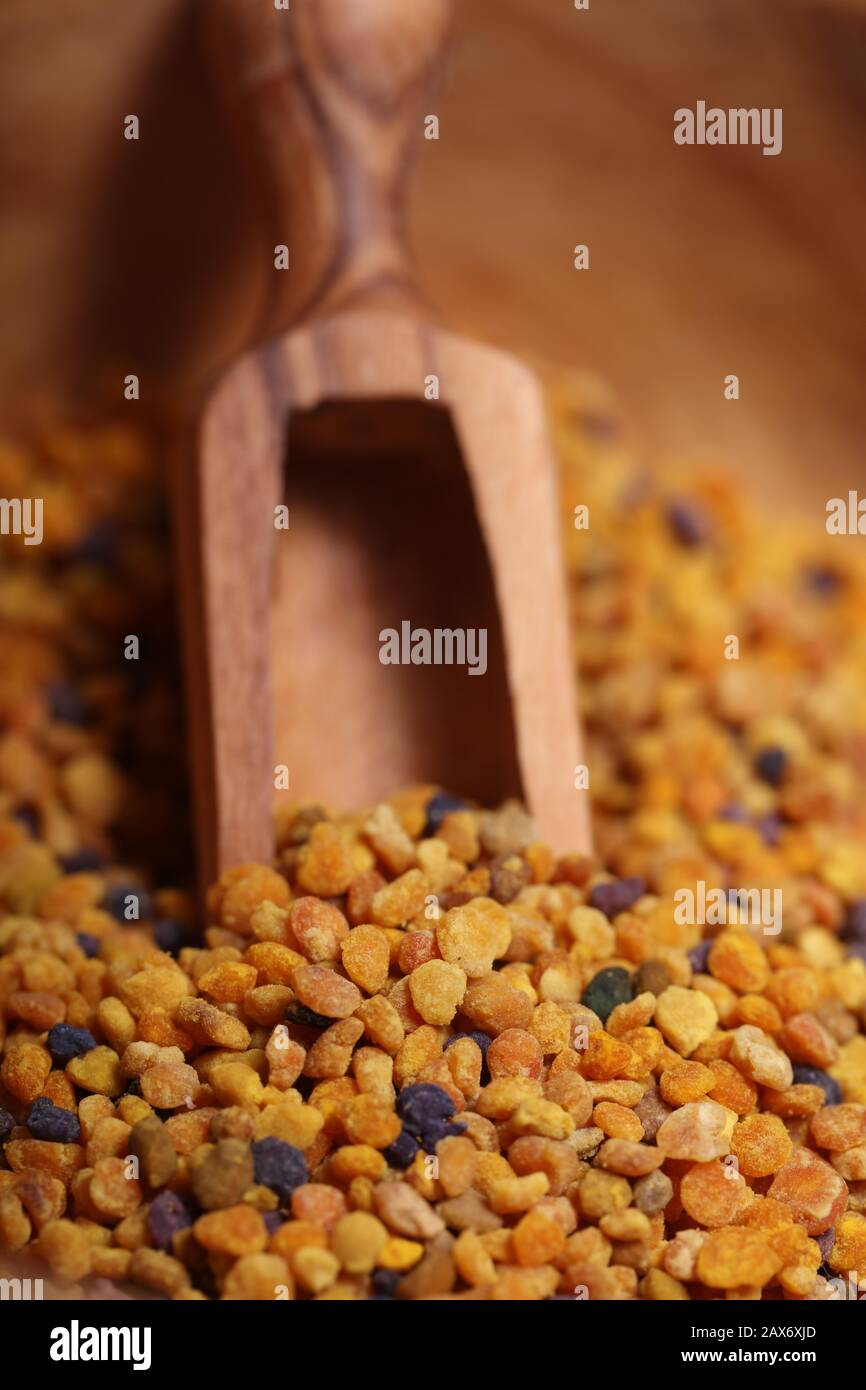 Pollen grains food bee honey Stock Photo - Alamy
