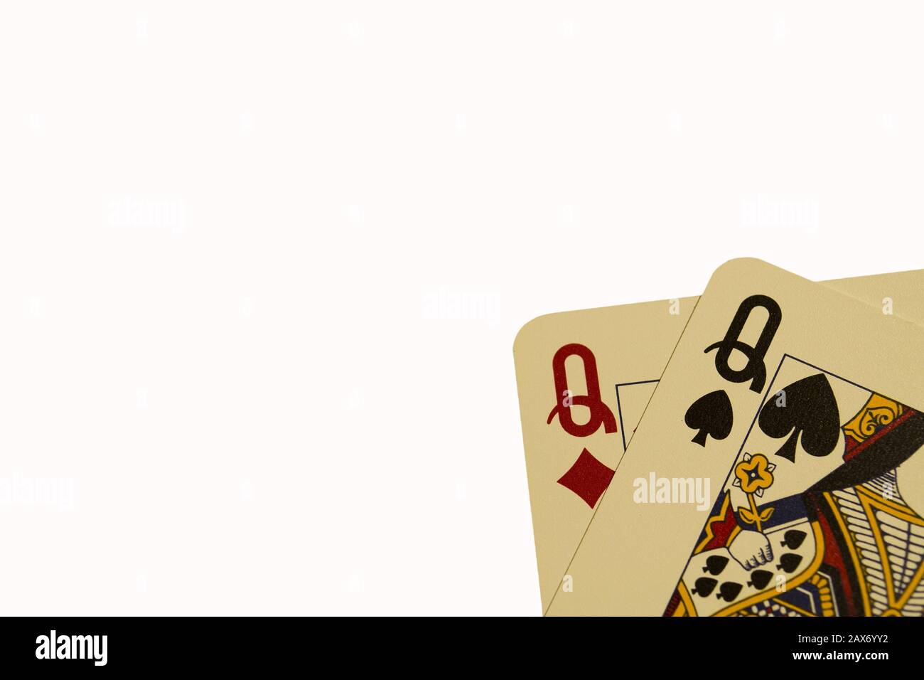 Two queens cards hi-res stock photography and images - Alamy