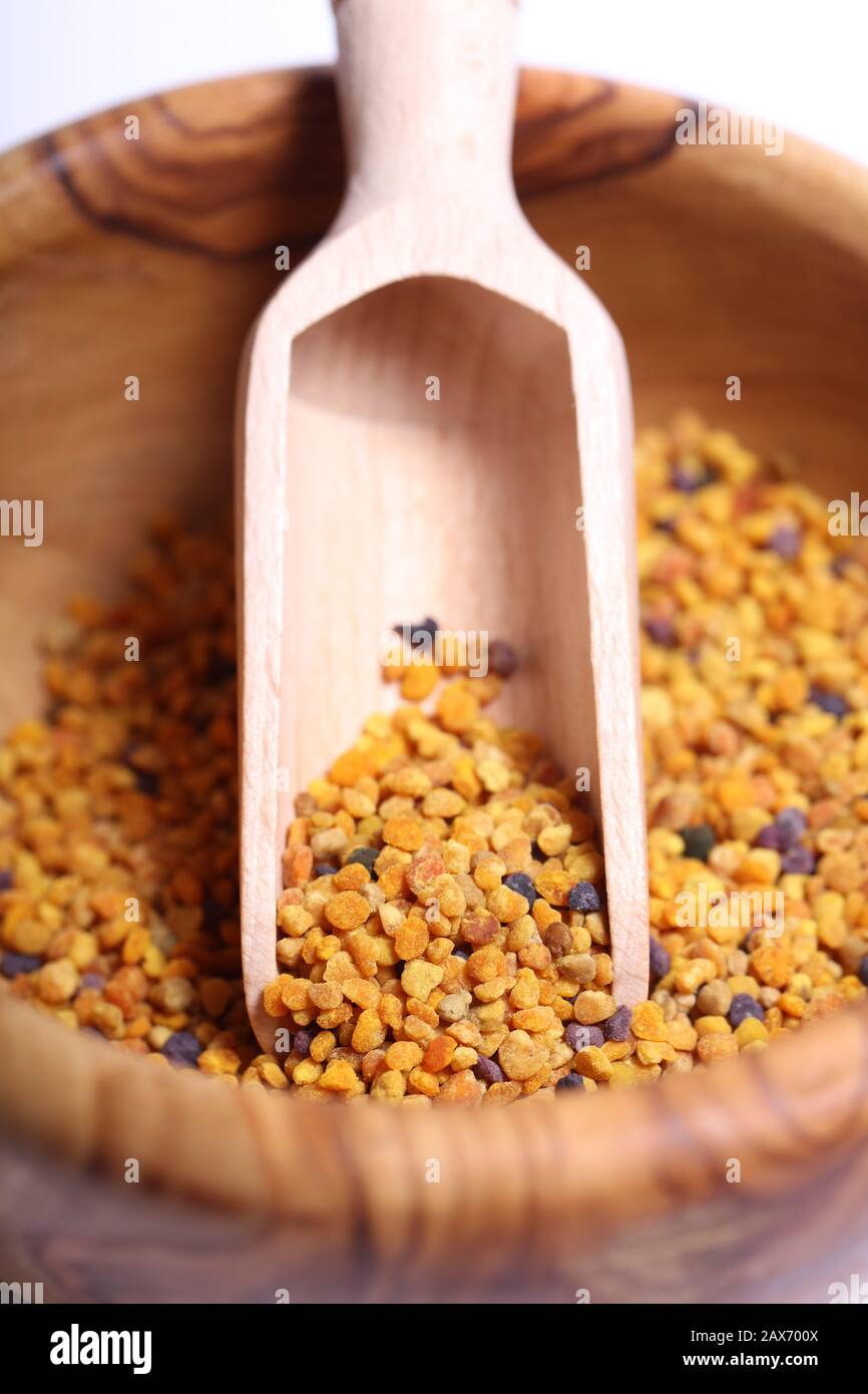 Pollen grains food bee honey Stock Photo - Alamy