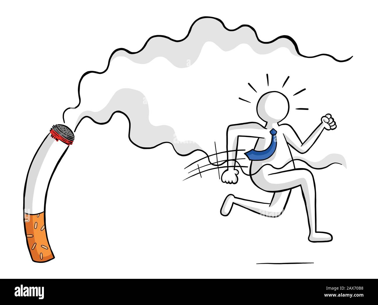 Colored Smoke Running Man