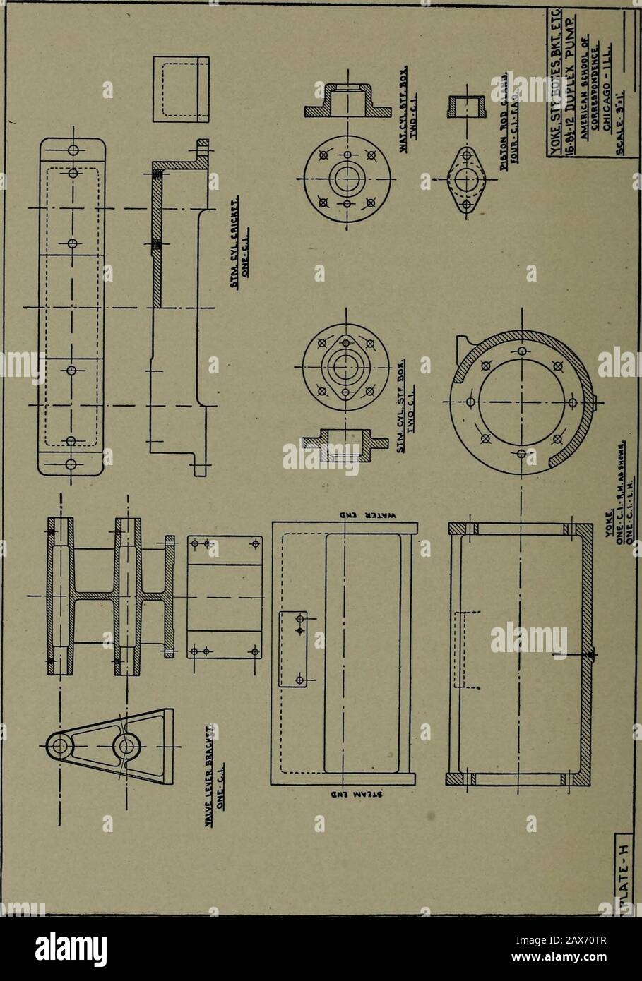 Machine drawing; a practical guide to the standard methods of graphical ...