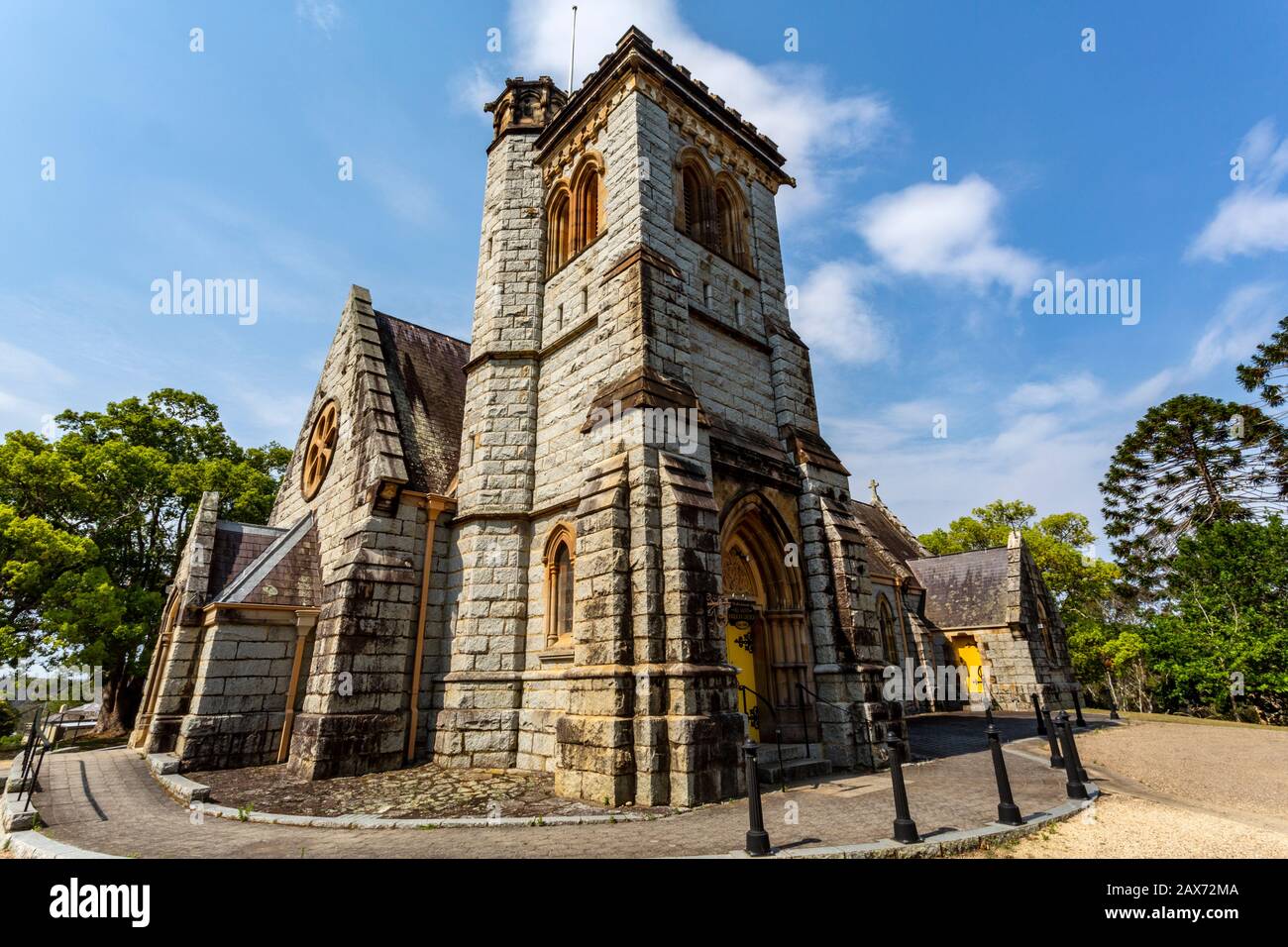 Facade of the Anglican Church of All Saints, built in 1881 in the ...