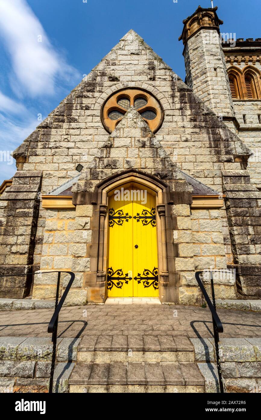Facade of the Anglican Church of All Saints, built in 1881 in the ...