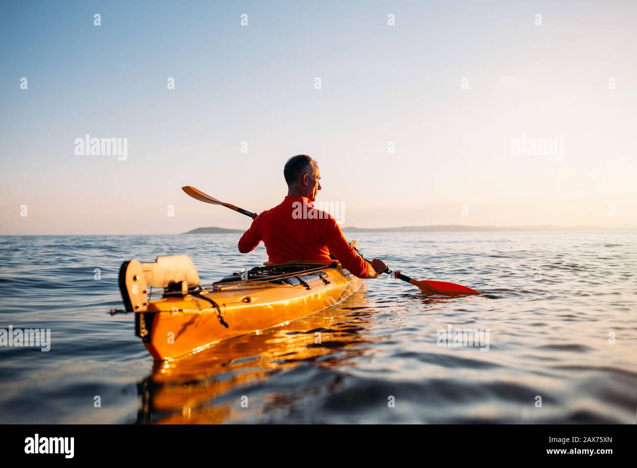 Senior man kayaking on hi-res stock photography and images - Alamy