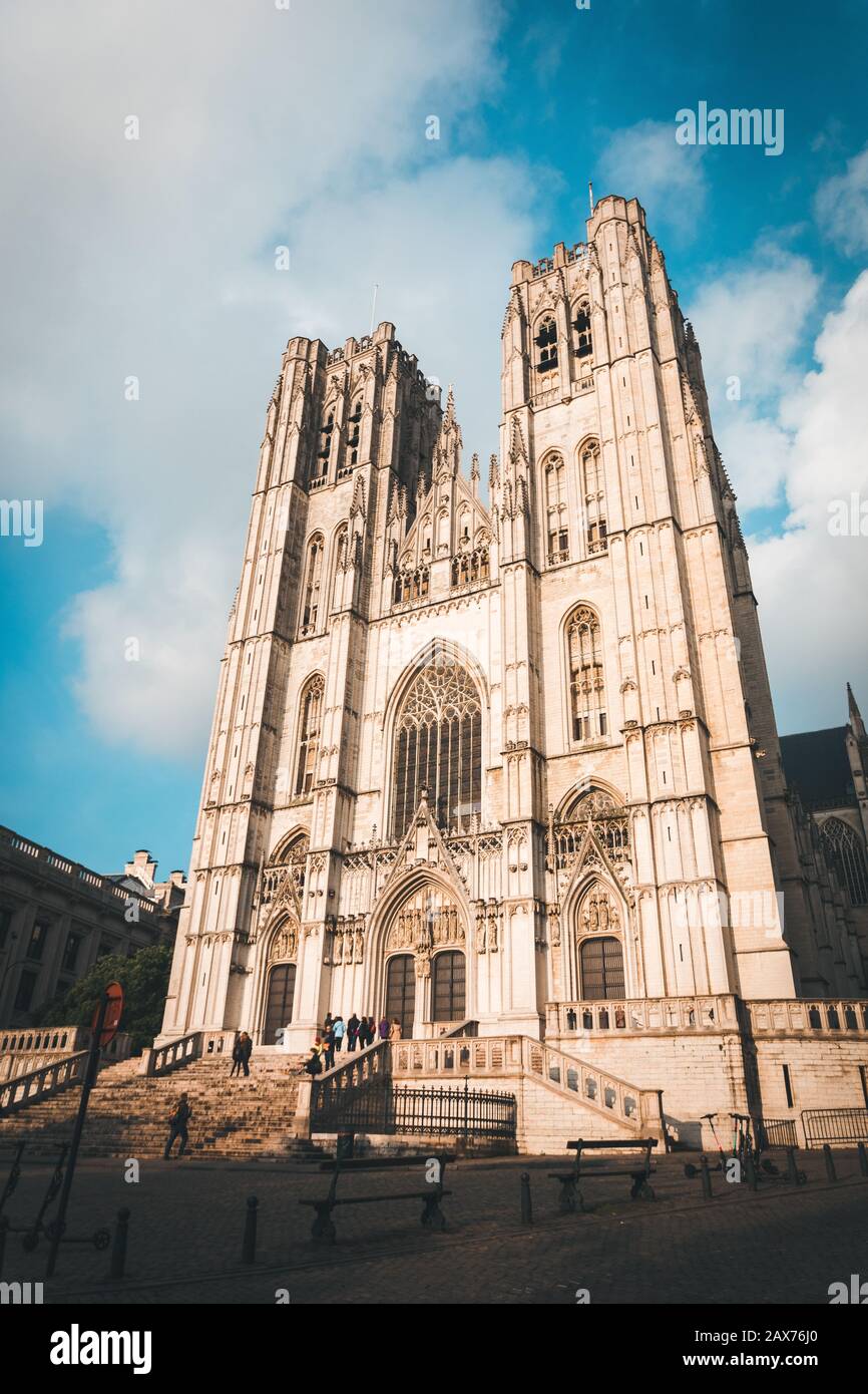 Brussels Cathedral in Brussels, Belgium Stock Photo - Alamy