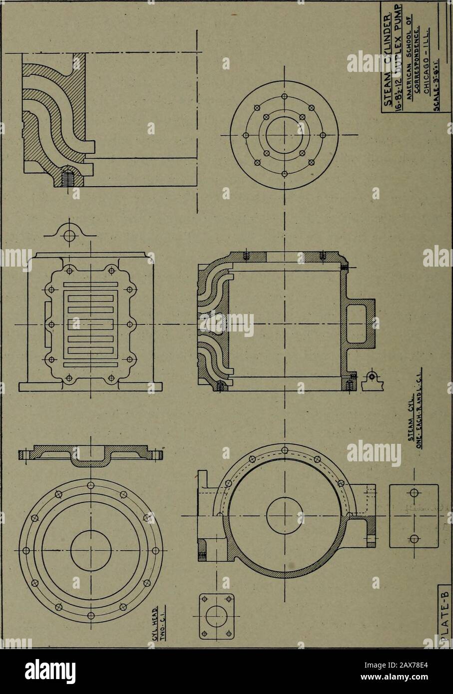 Machine drawing; a practical guide to the standard methods of graphical ...