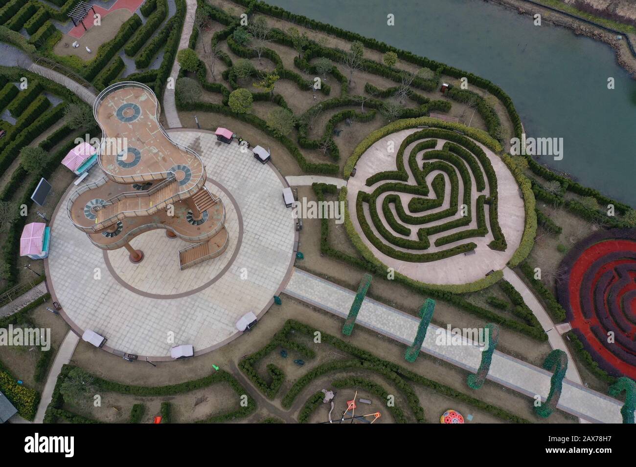 Yancheng dafeng dream maze hi-res stock photography and images - Alamy