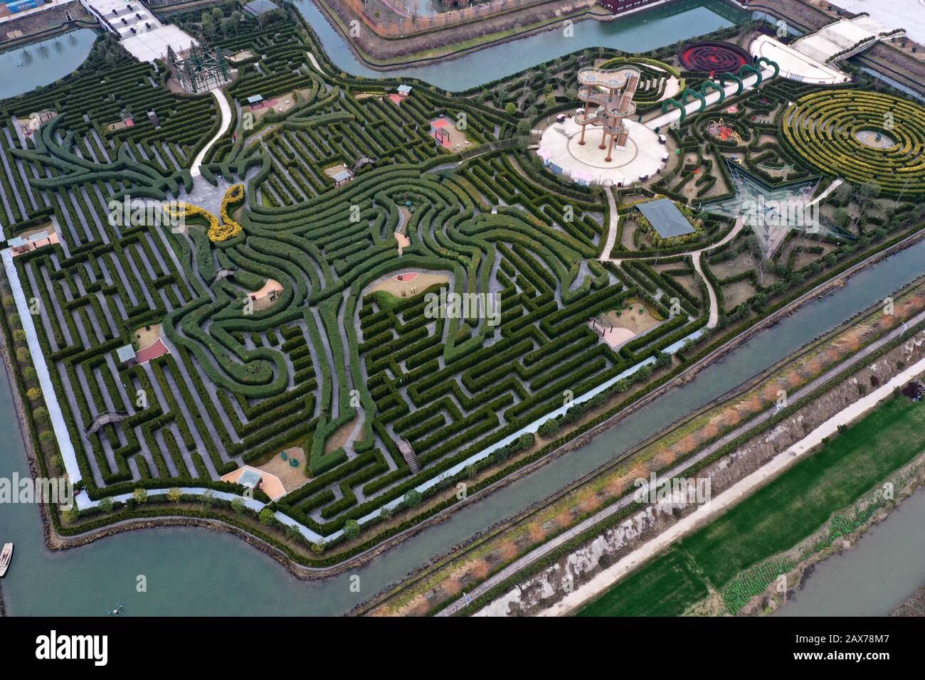 Yancheng dafeng dream maze hi-res stock photography and images - Alamy