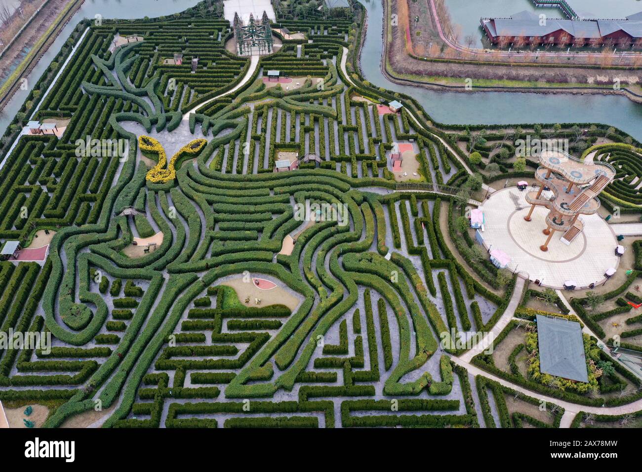 Yancheng dafeng dream maze hi-res stock photography and images - Alamy
