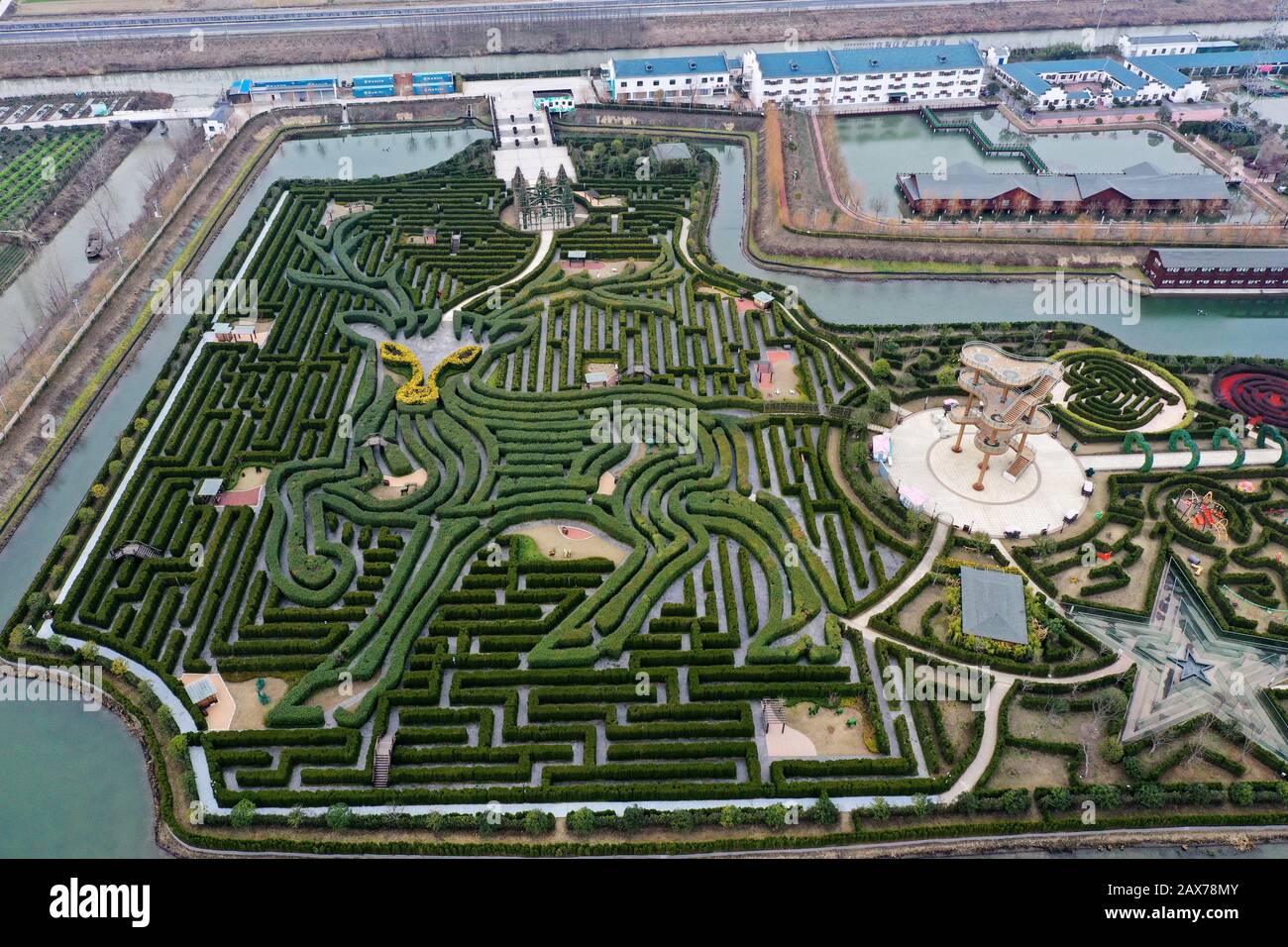 Yancheng dafeng dream maze hi-res stock photography and images - Alamy