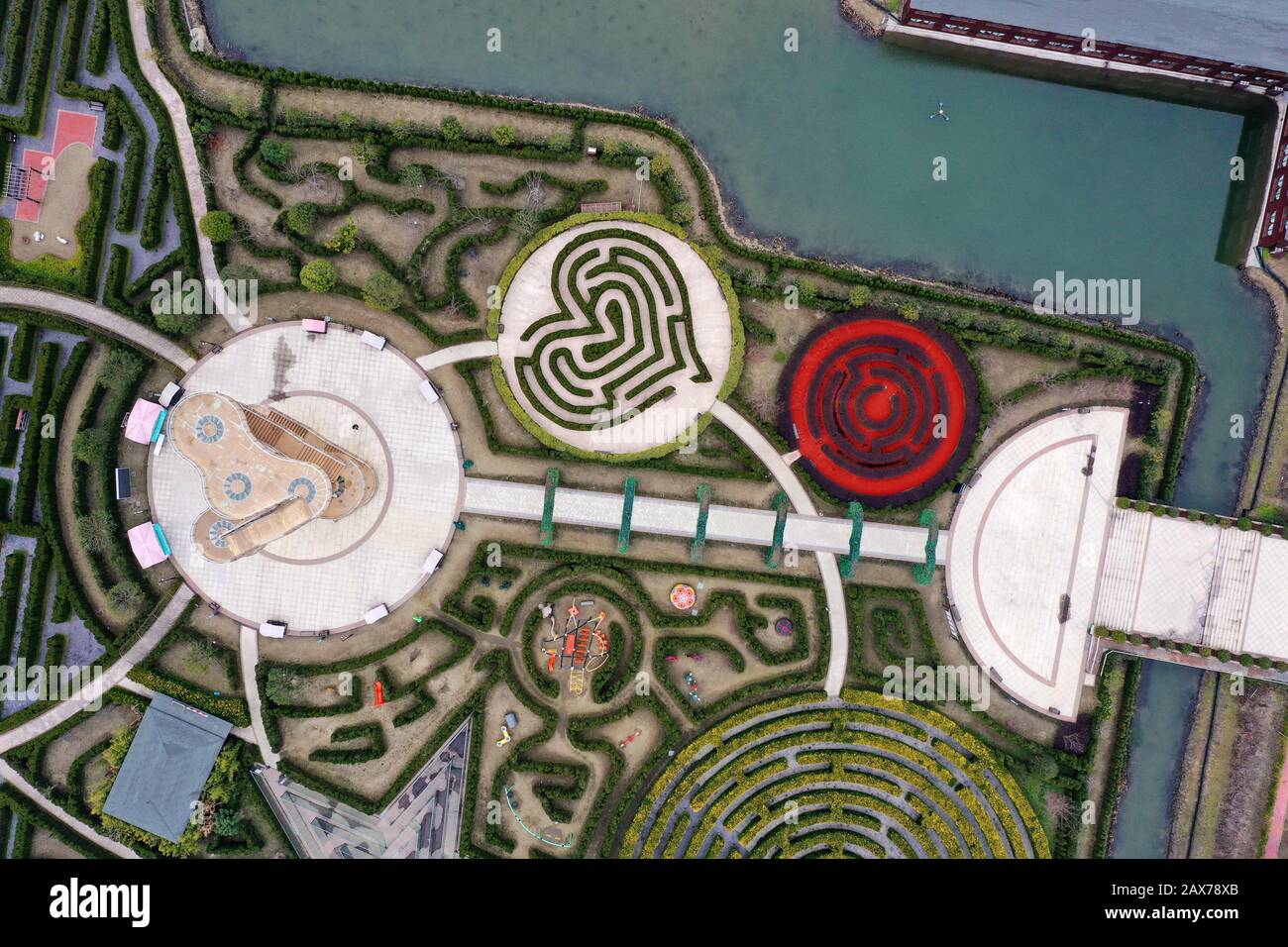 Yancheng dafeng dream maze hi-res stock photography and images - Alamy