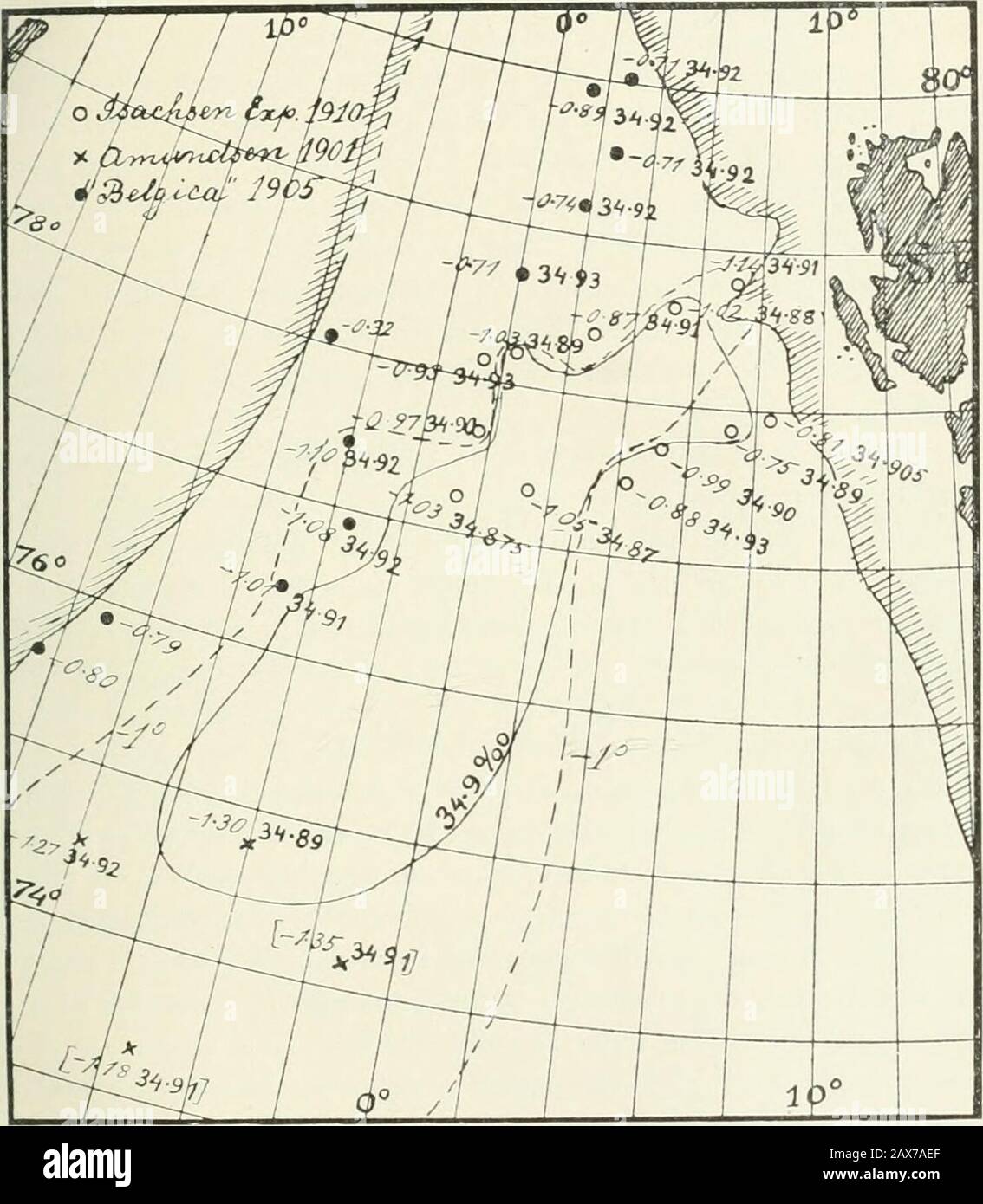 The sea west of Spitsbergen; the oceanographic observations of the ...