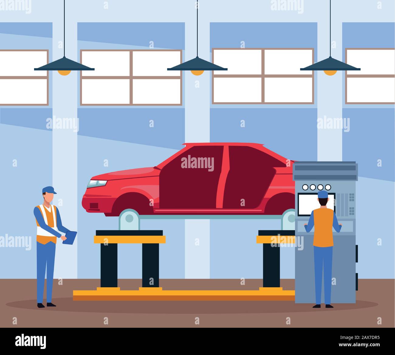 Car Repair Shop Clipart