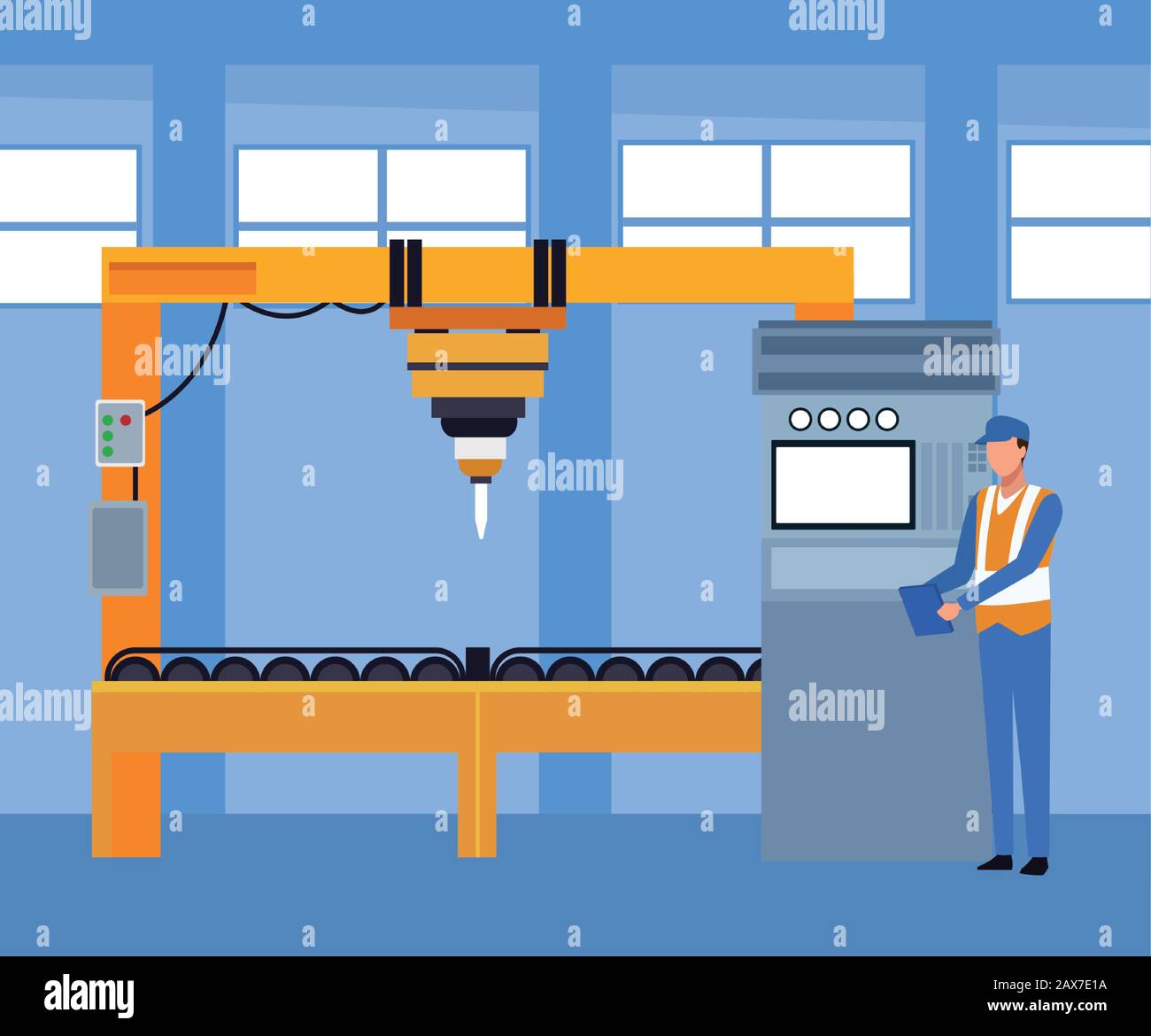 Diagnostic machines Stock Vector Images - Alamy