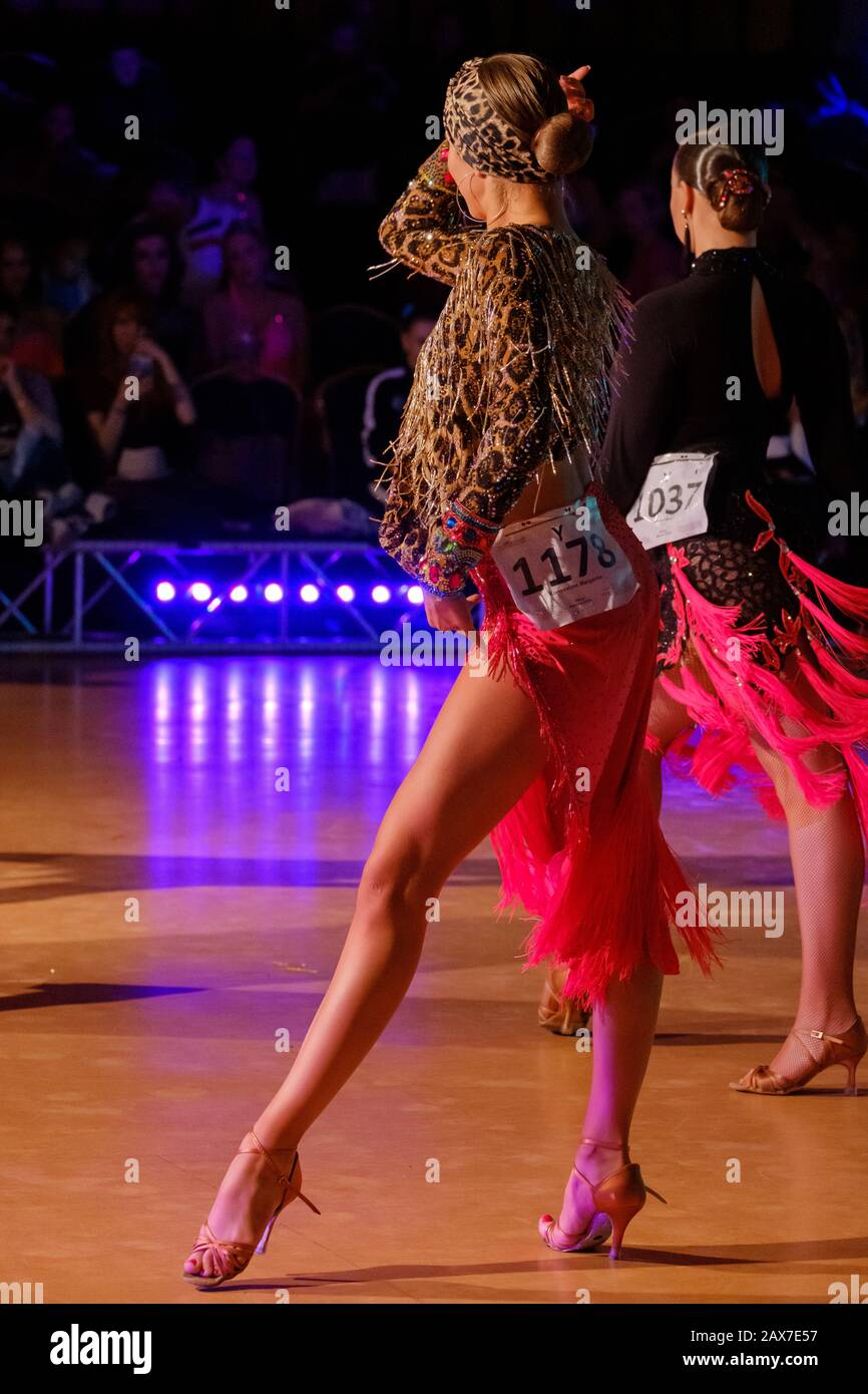 Girls dancers participate in artistic dance competitions Stock Photo ...
