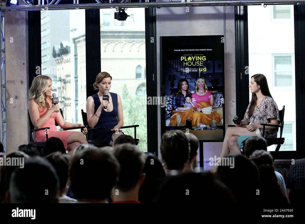 New York, NY, USA. 3 August, 2015. Jessica St. Clair, Lennon Parham at ...