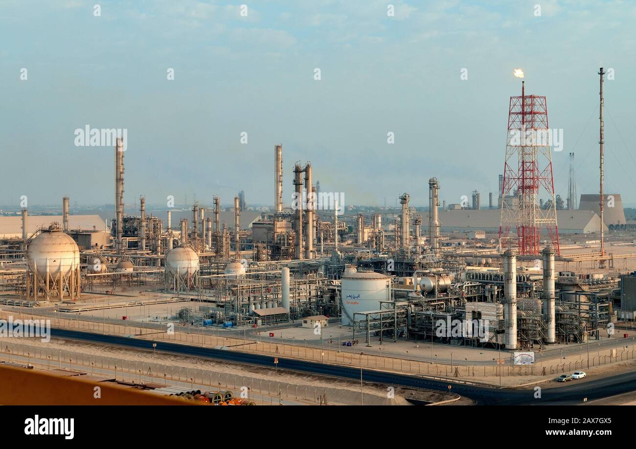 A petrochemical factory in Jubail, Saudi Arabia Stock Photo - Alamy