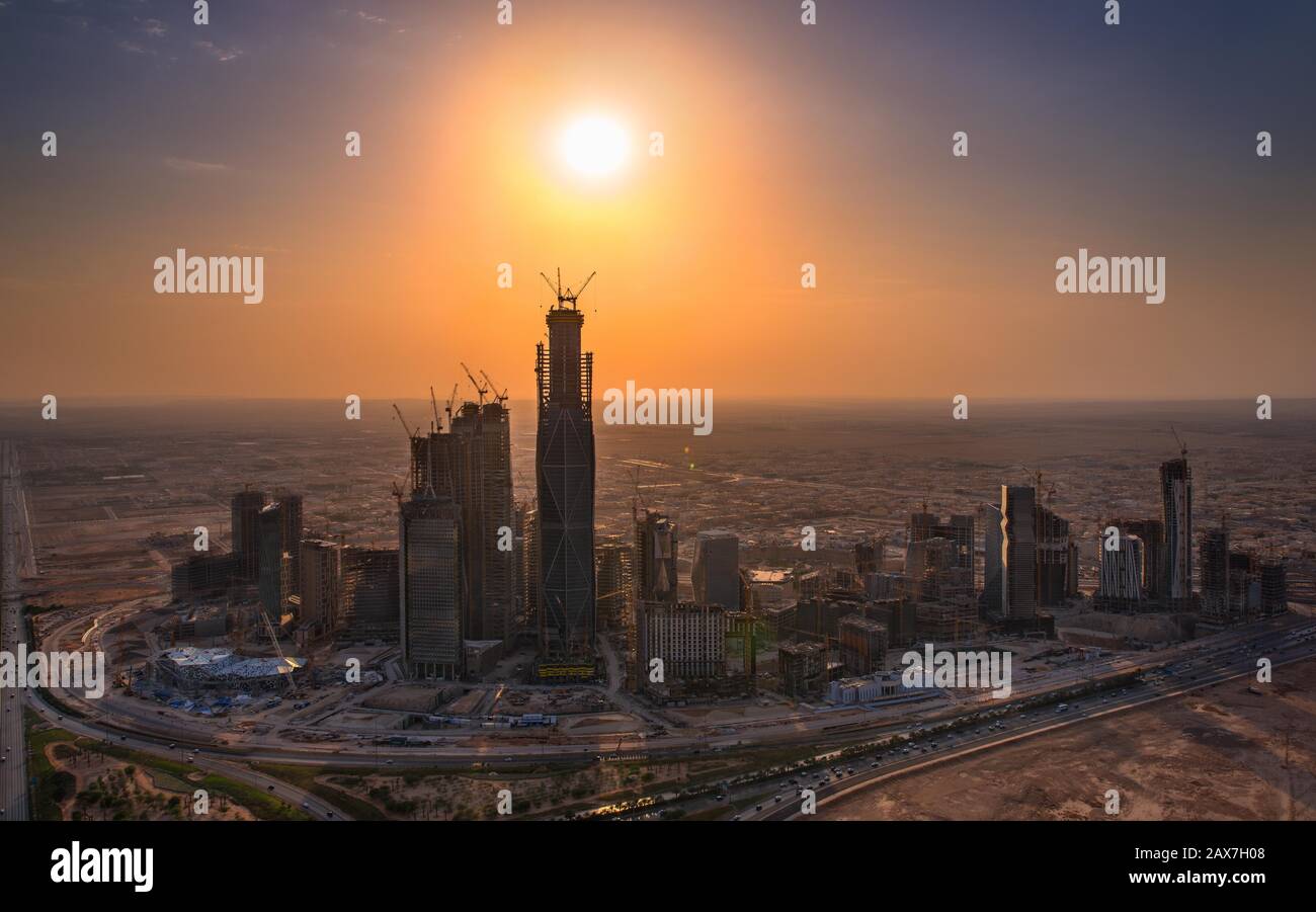 King Abdullah Financial District at Riyadh, Saudi Arabia Stock Photo ...