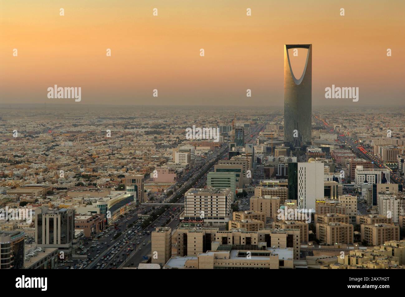 Riyadh city at sunset Stock Photo - Alamy