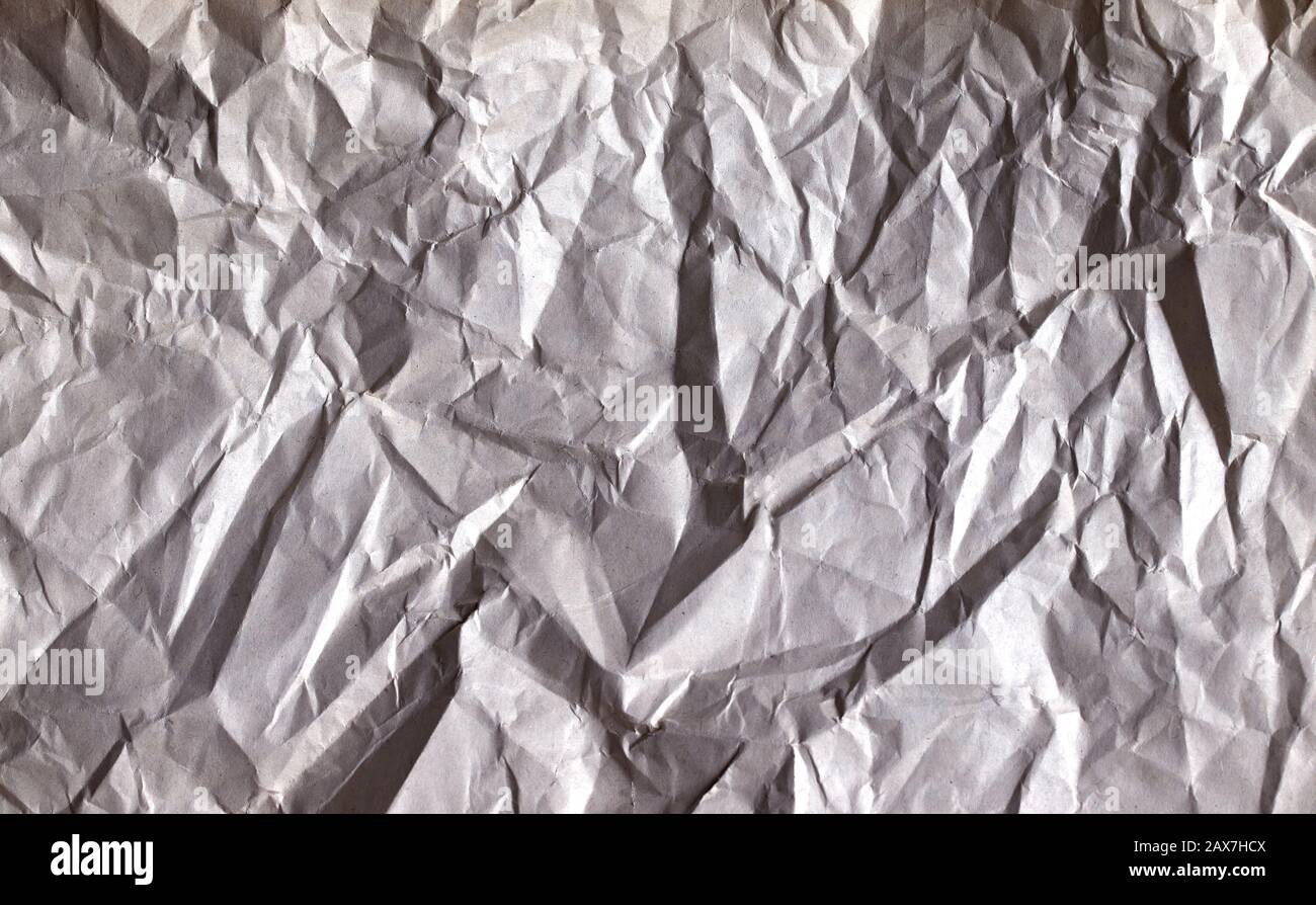 isolated blank crumpled sheet of paper as background Stock Photo - Alamy