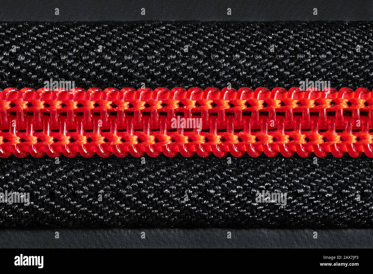 Red leather zipper texture hi-res stock photography and images - Alamy