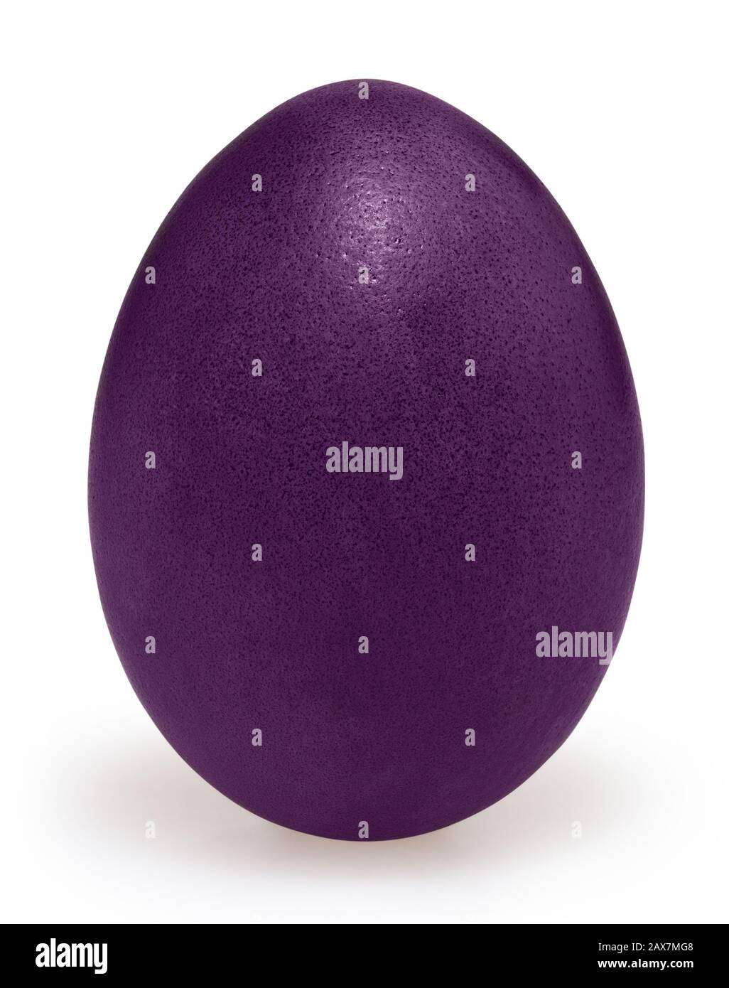 Purple easter egg isolated on white background Stock Photo - Alamy