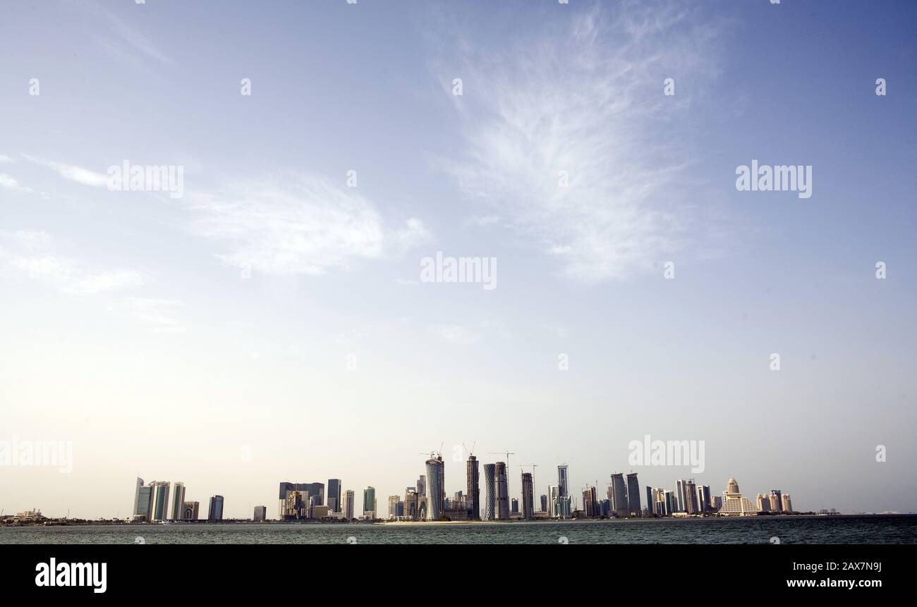 Doha Skyline, Qatar Stock Photo - Alamy
