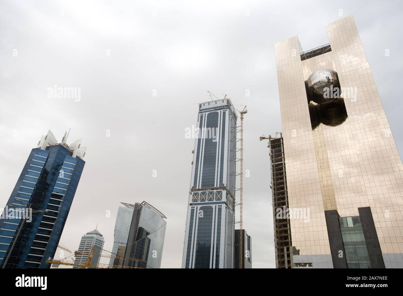 Buildings under construction, Doha, Qatar Stock Photo - Alamy