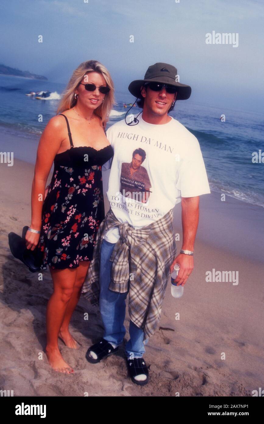 Malibu, California, USA 7th July 1995 Dee Dee Hemby and husband actor ...