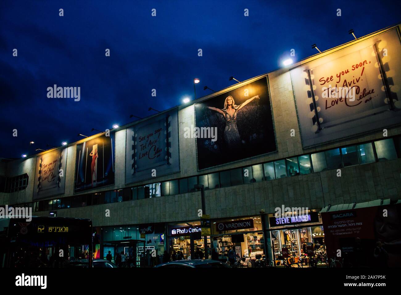 Tel Aviv Israel February 09, 2020 View of the facade of store in ...