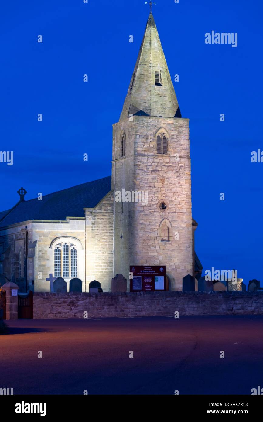 Newbiggin by the sea church hi-res stock photography and images - Alamy