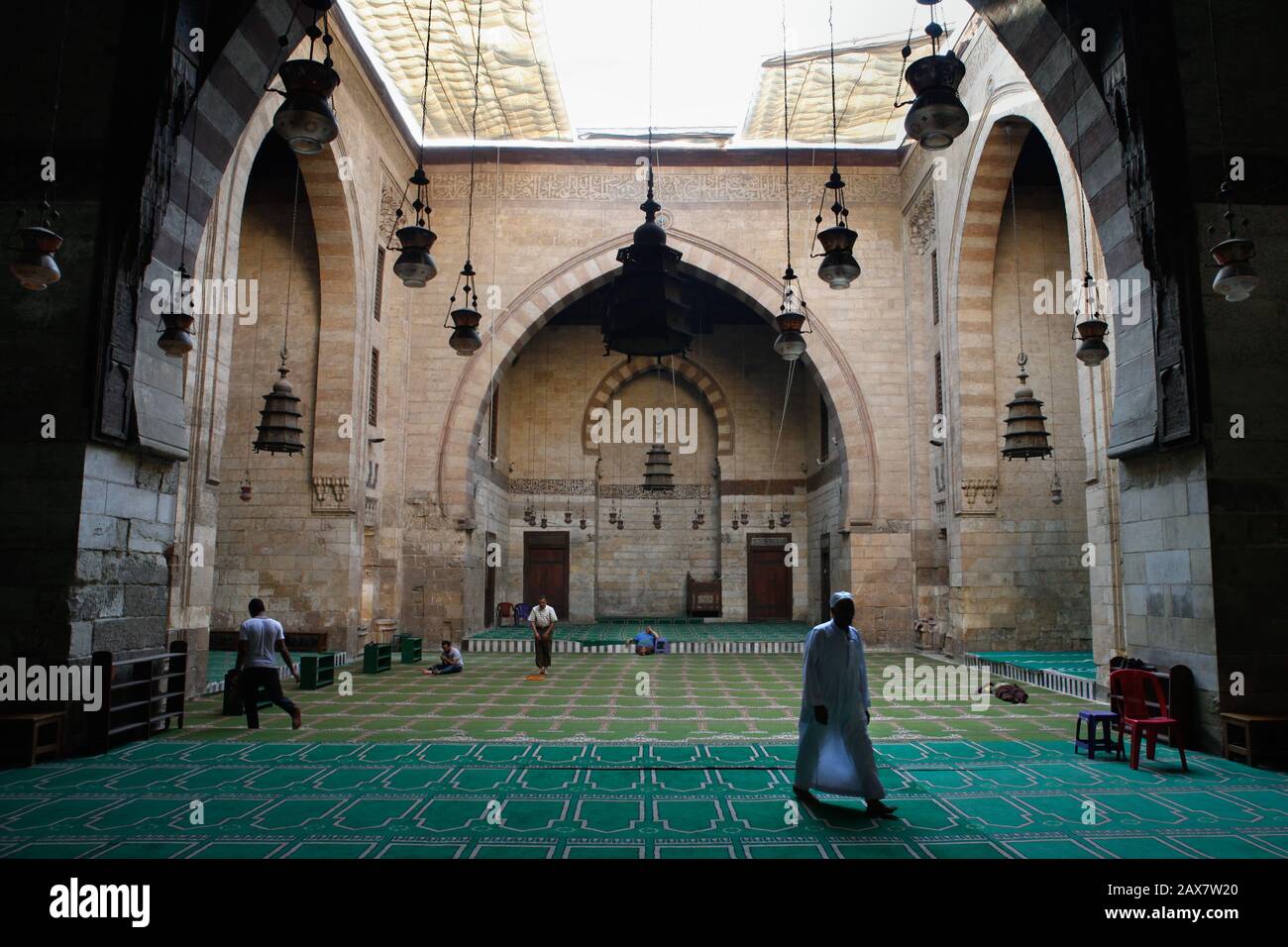 Cairo, Egypt - Inside the Qala'un Mosque Stock Photo - Alamy