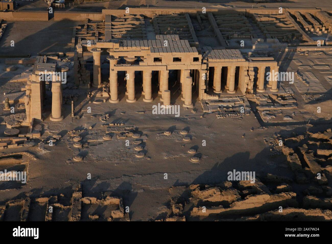 Luxor, Egypt, an aerial view of ruins Stock Photo - Alamy