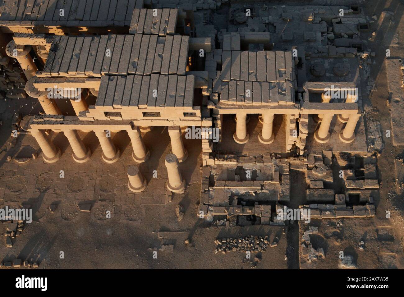 Luxor, Egypt, an aerial view of ruins Stock Photo - Alamy