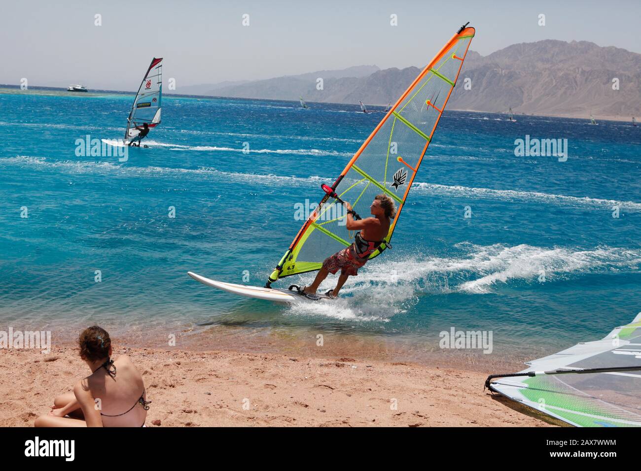 Windsurfer sea egypt hi-res stock photography and images - Alamy