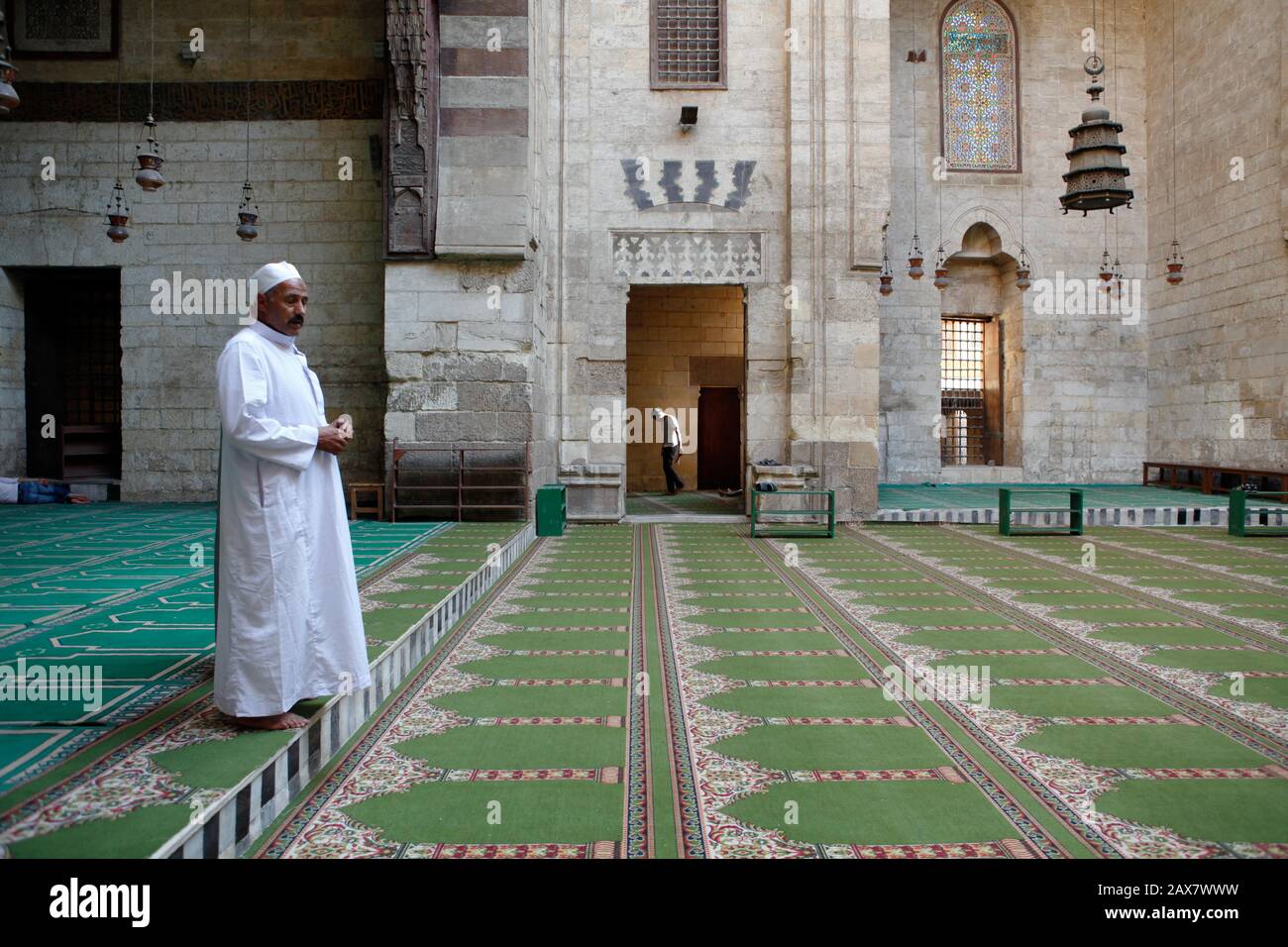 Cairo, Egypt - Inside the Qala'un Mosque Stock Photo - Alamy