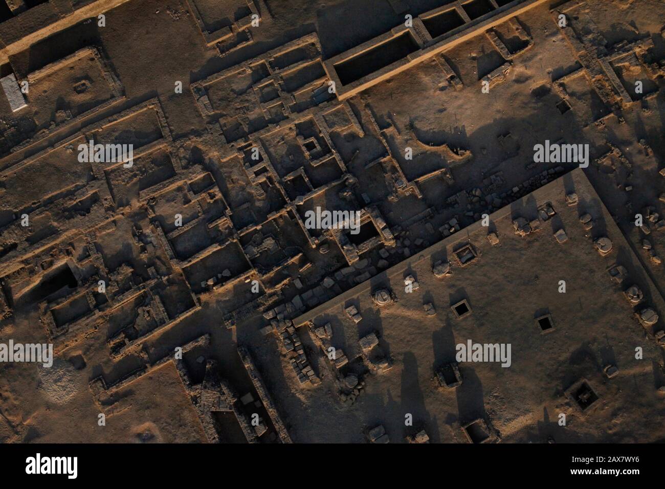 Luxor, Egypt, an aerial view of ruins Stock Photo - Alamy