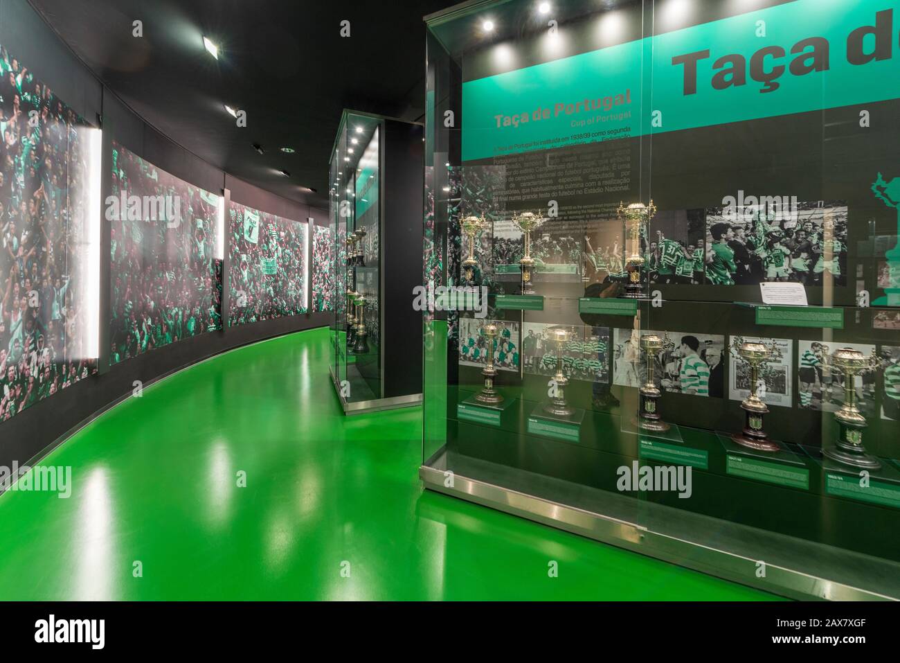 Visiting FC Sporting museum at Jose Alvalade arena Stock Photo - Alamy