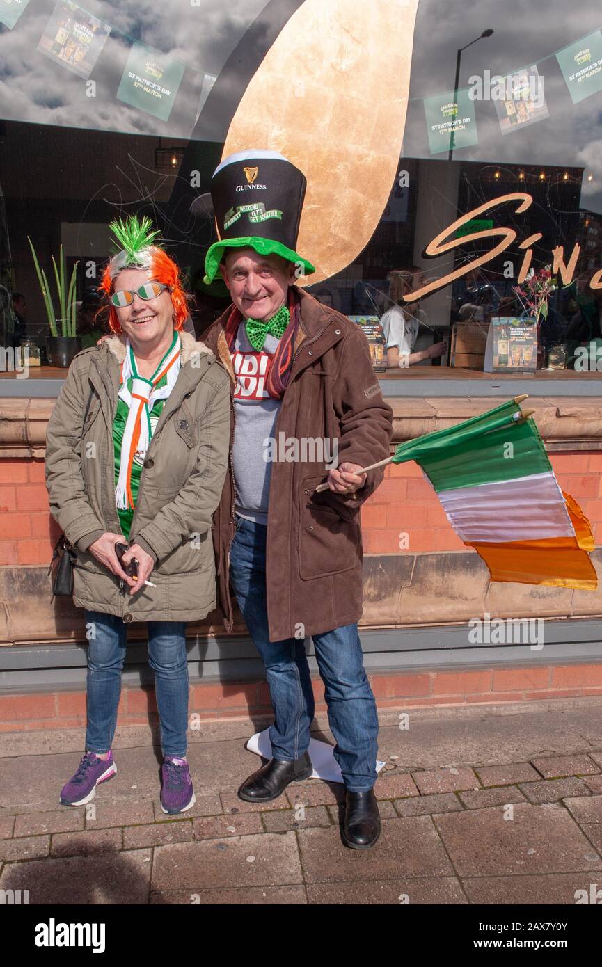 Birmingham, UK. 17 March, 2019. Saint Patrick's Day Parade at Digbeth ...