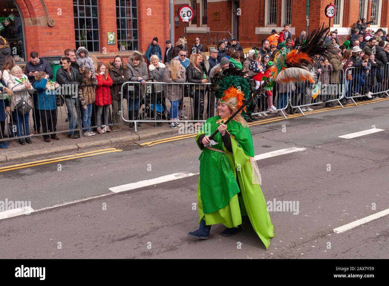 Birmingham, UK. 17 March, 2019. Saint Patrick's Day Parade at Digbeth ...