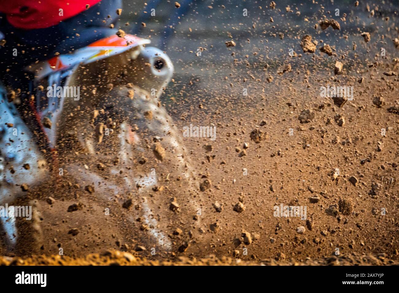 Motocross scene on a trail Stock Photo - Alamy