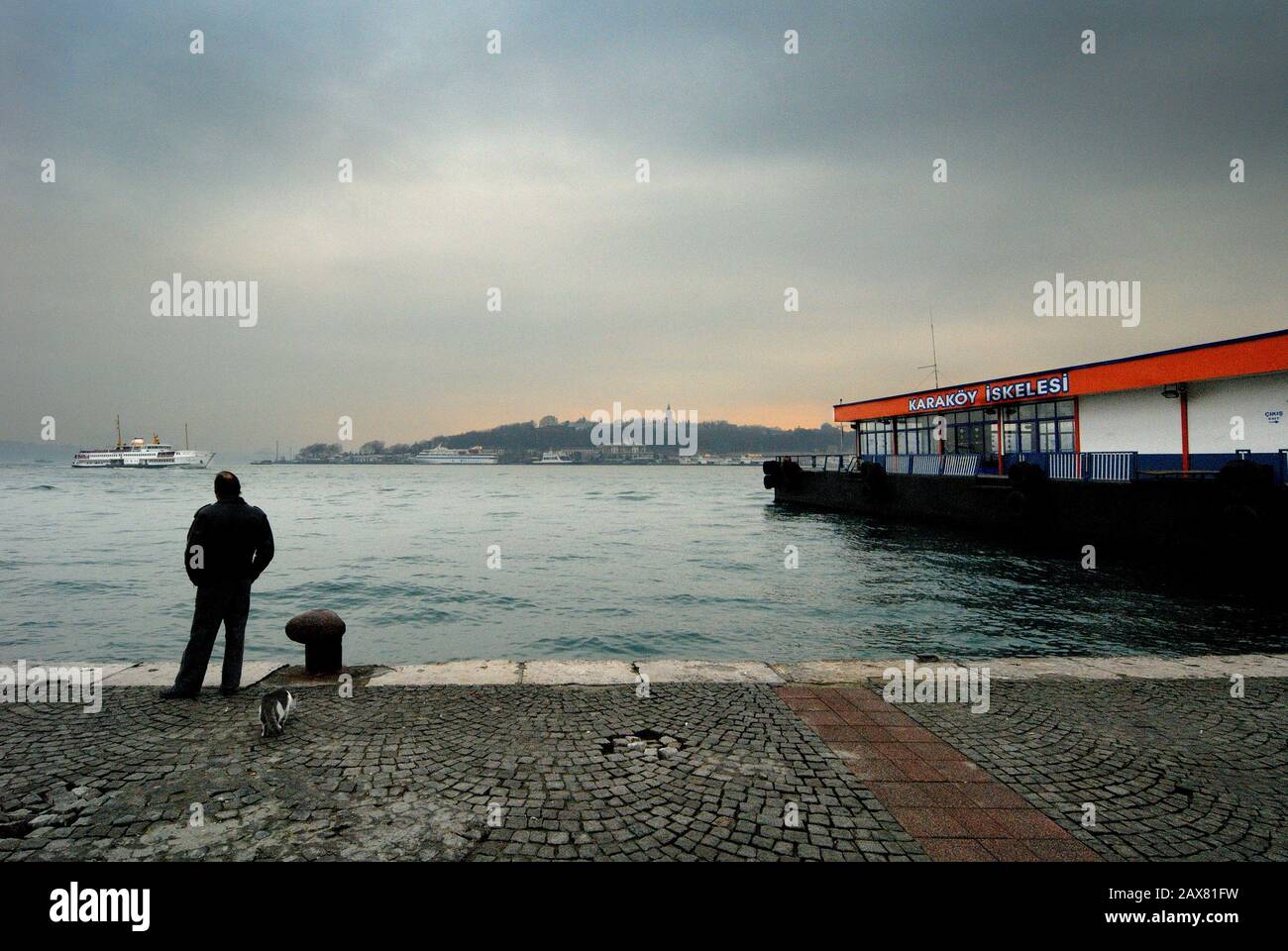 The quay of Karakoy, Istanbul, Turkey Stock Photo - Alamy