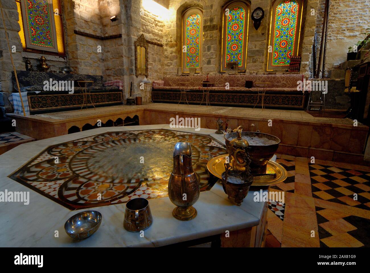 The oldest Hammam of Damascus, Hammam al Malek al Zaher, built in 985 ...