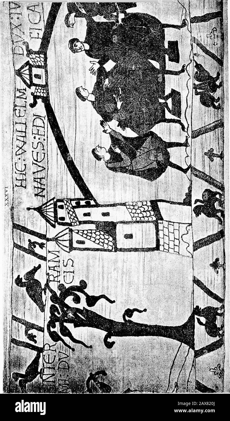 The Bayeux tapestry; a history and description . D xx Stock Photo - Alamy