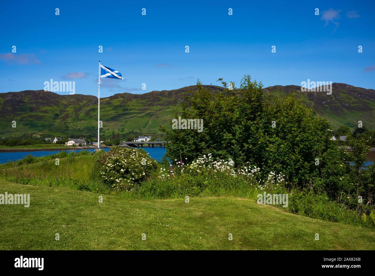 The Flag of Scotland, also known as the Saltire or the Saint Andrew's ...