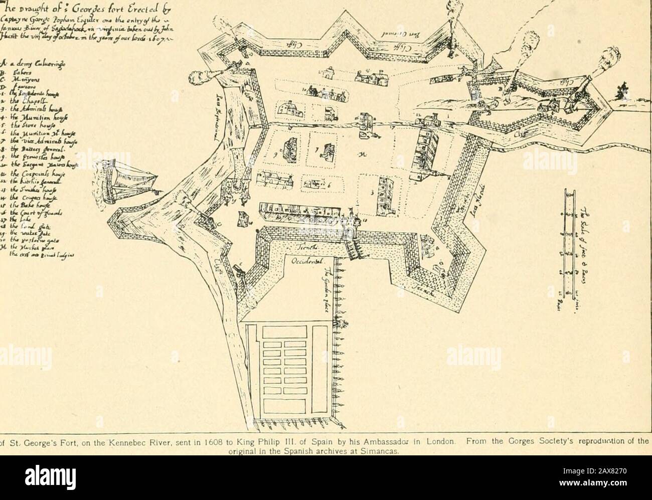 Fort st george map hi-res stock photography and images - Alamy