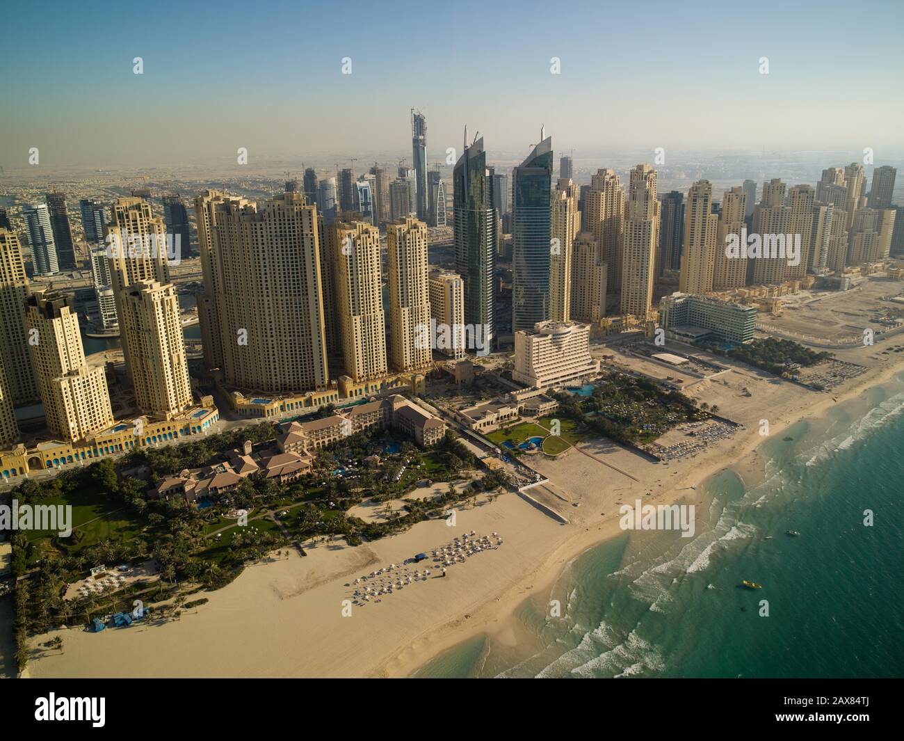 Aerial View of Jumeirah Beach Residences, Dubai, UAE Stock Photo - Alamy